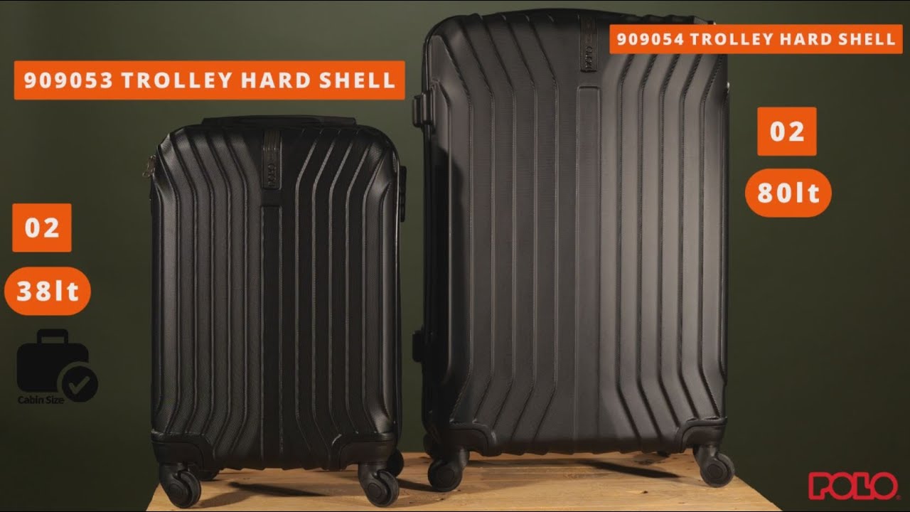 Hard shell trolley 38lt 909051 & Hard shell trolley 80lt 902052 - YouTube