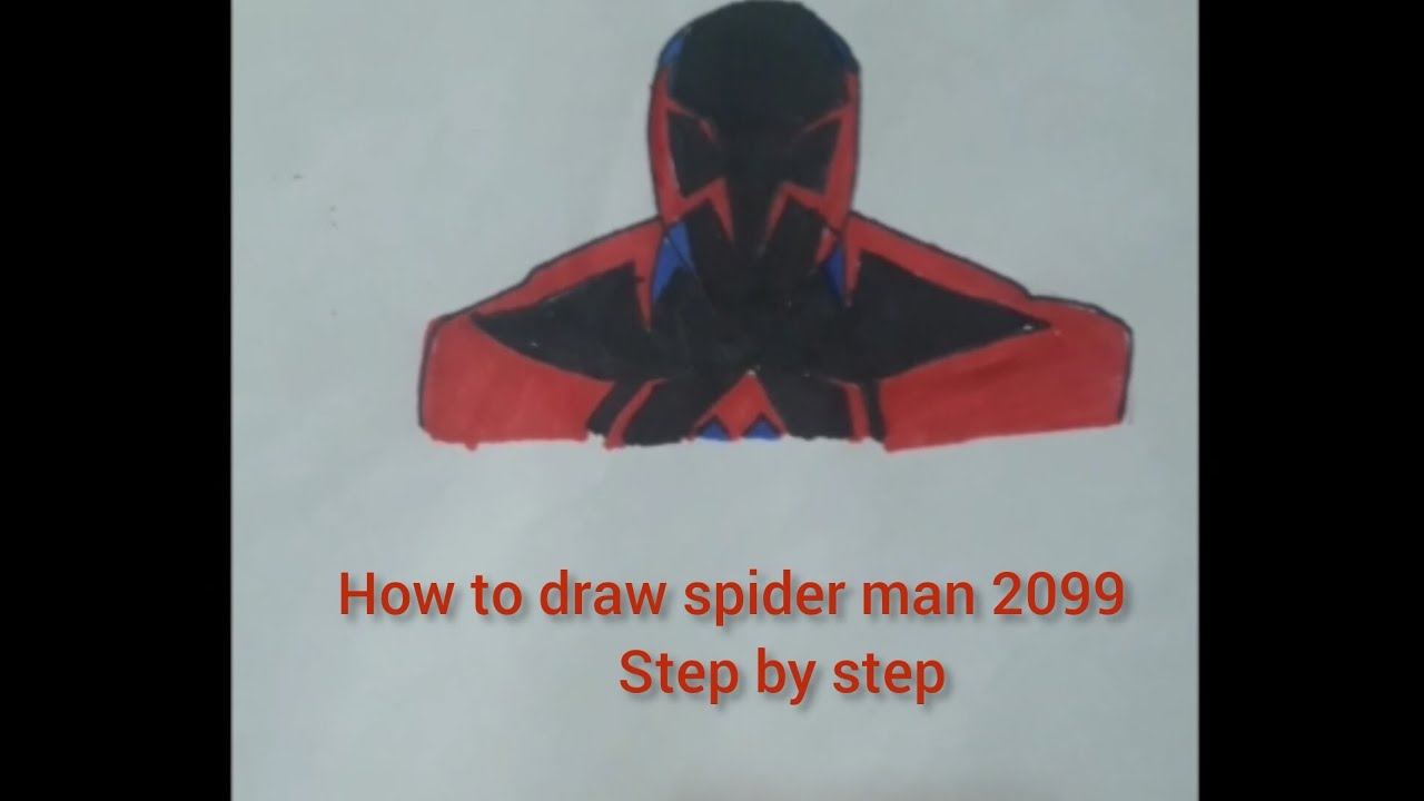 How to draw spider man 2099 step by step - YouTube
