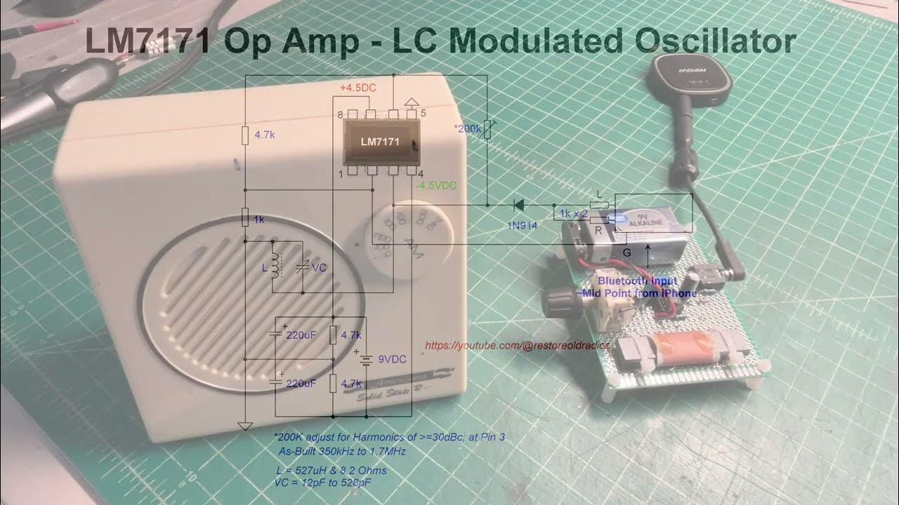 LM7171 Op Amp - LC Modulated Oscillator - YouTube