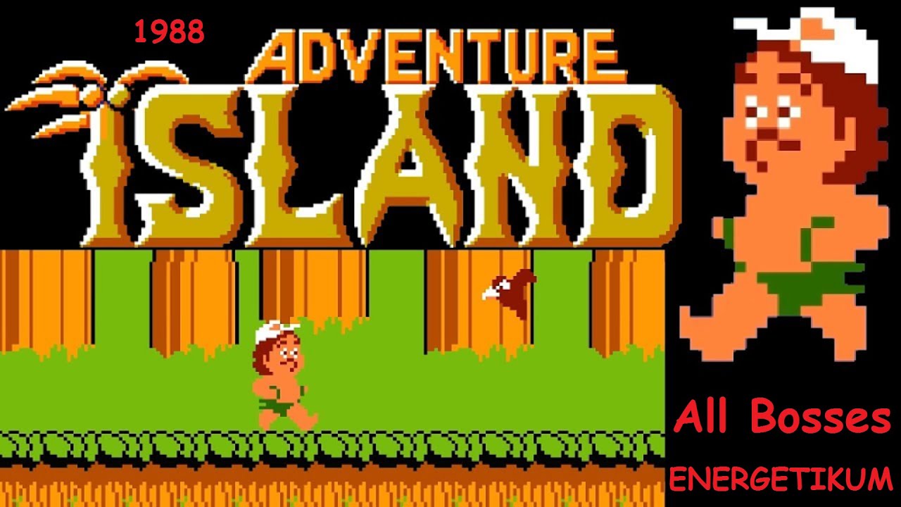 Adventure Island - all bosses (все боссы) [NES] - YouTube