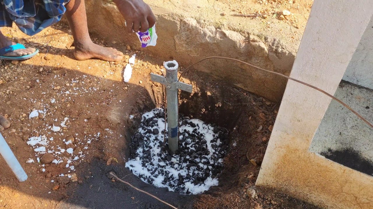 How to make for earthing in home - YouTube