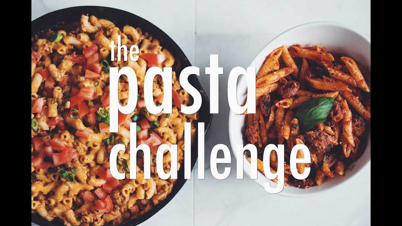 the pasta challenge (vegan) | hot for food - YouTube