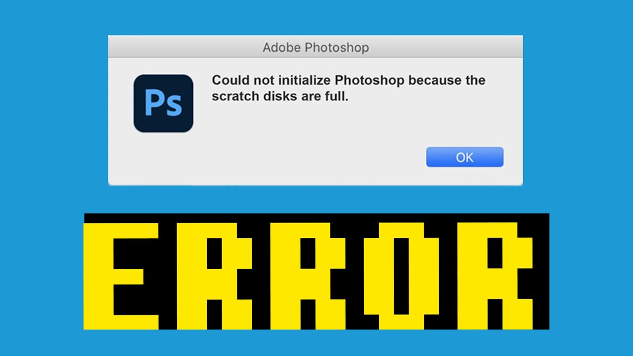 Fix Scratch Disks Errors in Adobe Photoshop - YouTube