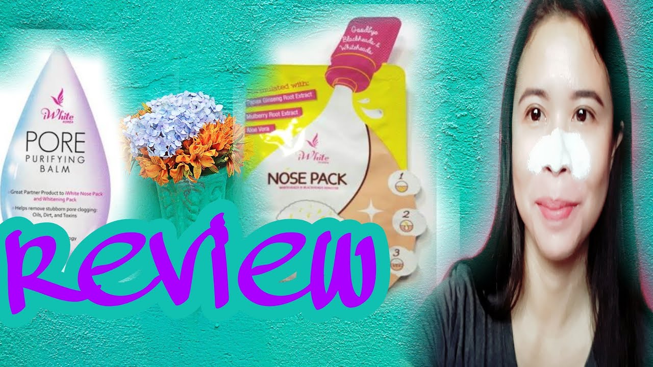 REVIEW OF IWHITE KOREA PURIFYING BALM +THE ORIGINAL NOSE PACK - YouTube