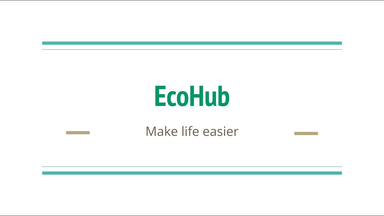 EcoHub Demo - YouTube