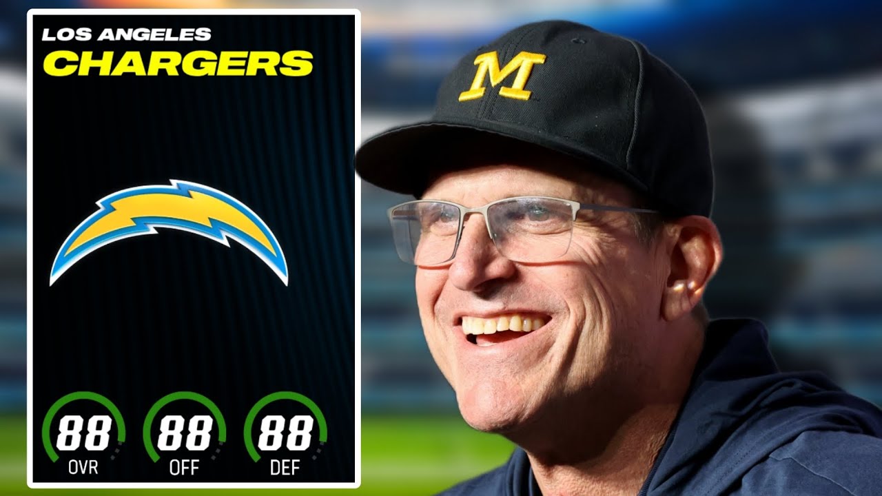 Jim Harbaugh Saves the Los Angles Chargers! - YouTube