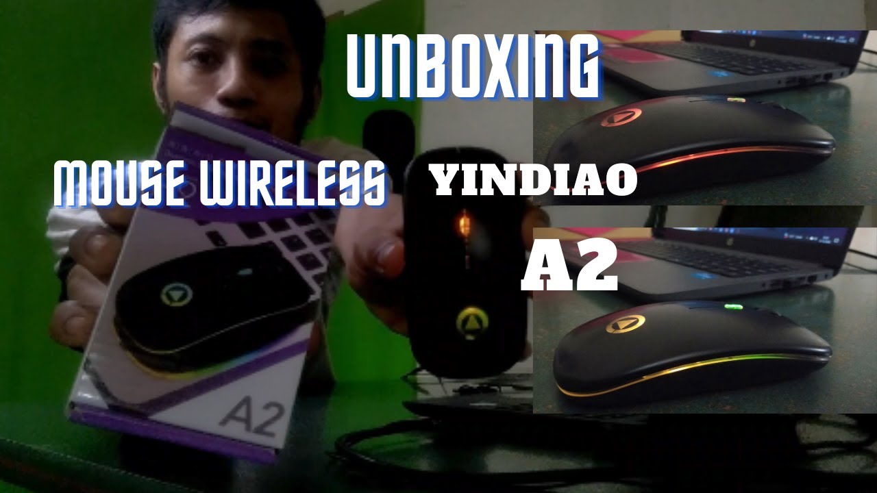 MOUSE WIRELESS TERBAIK,UNBOXING MOUSE WIRELESS YINDIAO A2 - YouTube