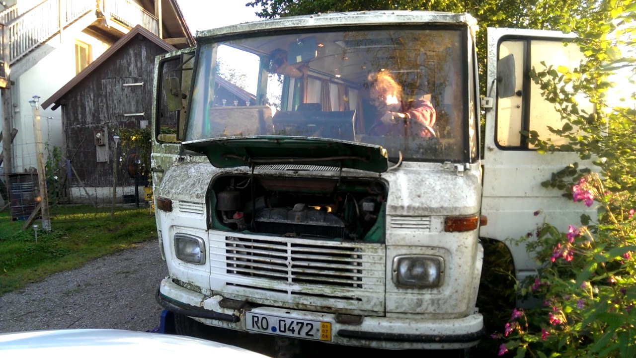 Mercedes 508D First start in 11 years - YouTube