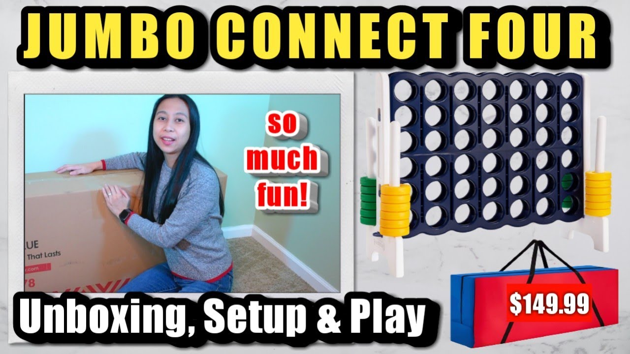 OUR FAVORITE GAME: GIANT JUMBO Connect Four Game - YouTube