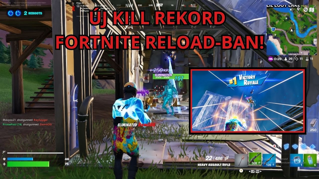 ÚJ KILL REKORD FORTNITE RELOAD-BAN! (FORTNITE) - YouTube