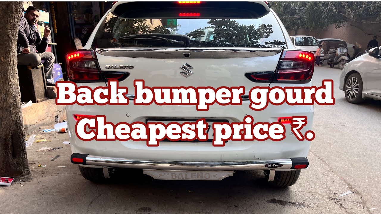 Suzuki baleno 2022 model back bumper gourd installation in Sonu car ...