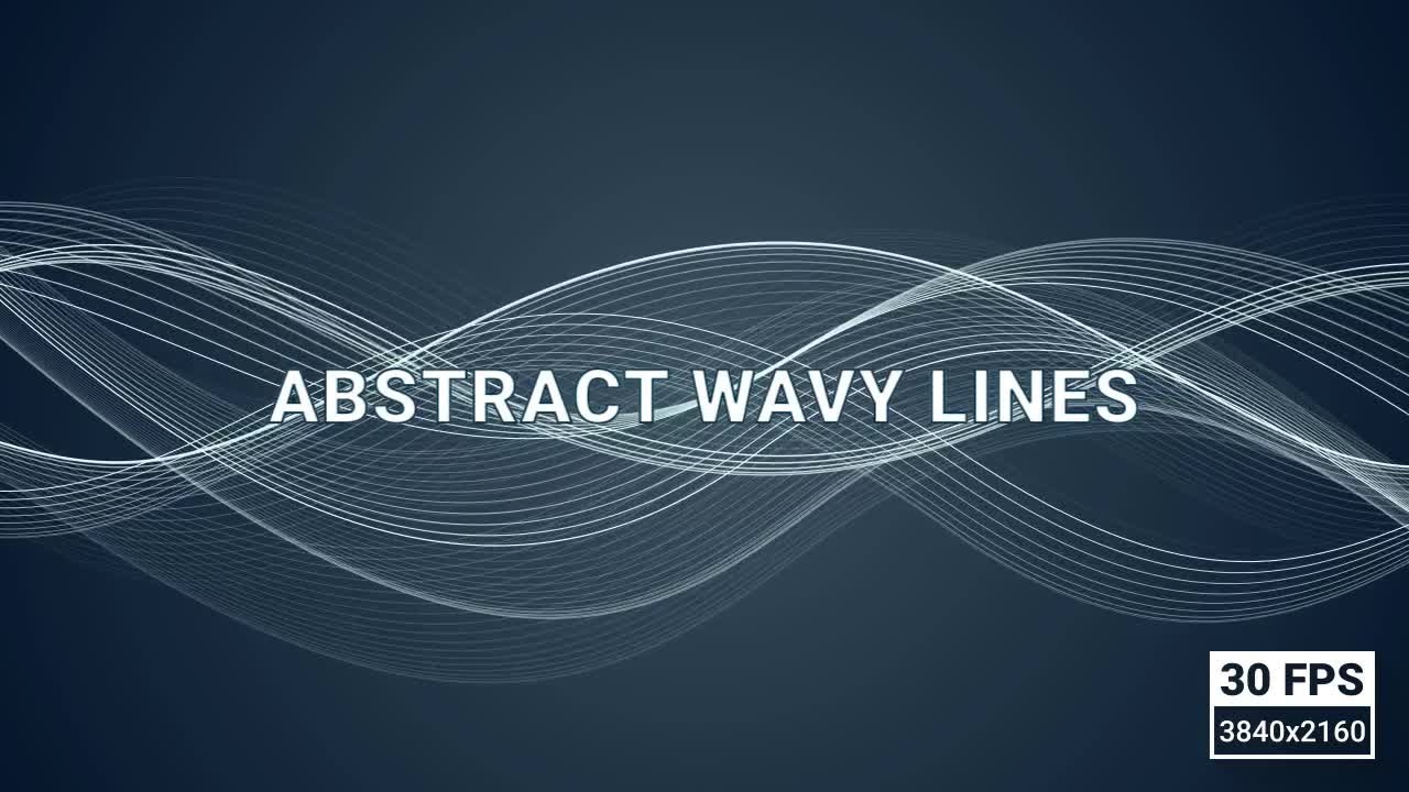 Looped Abstract Wavy Lines Stock Motion Graphics - YouTube