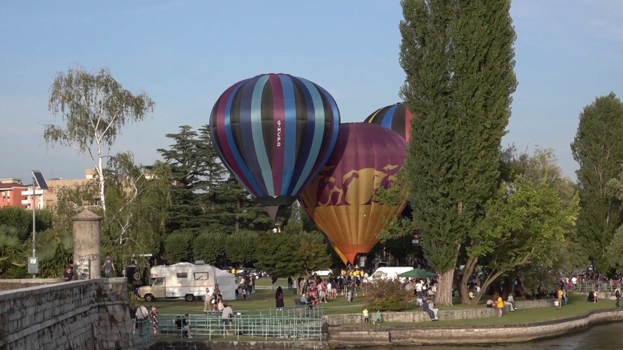 Angera la Città della Mongolfiera - Panoramica Lago - YouTube