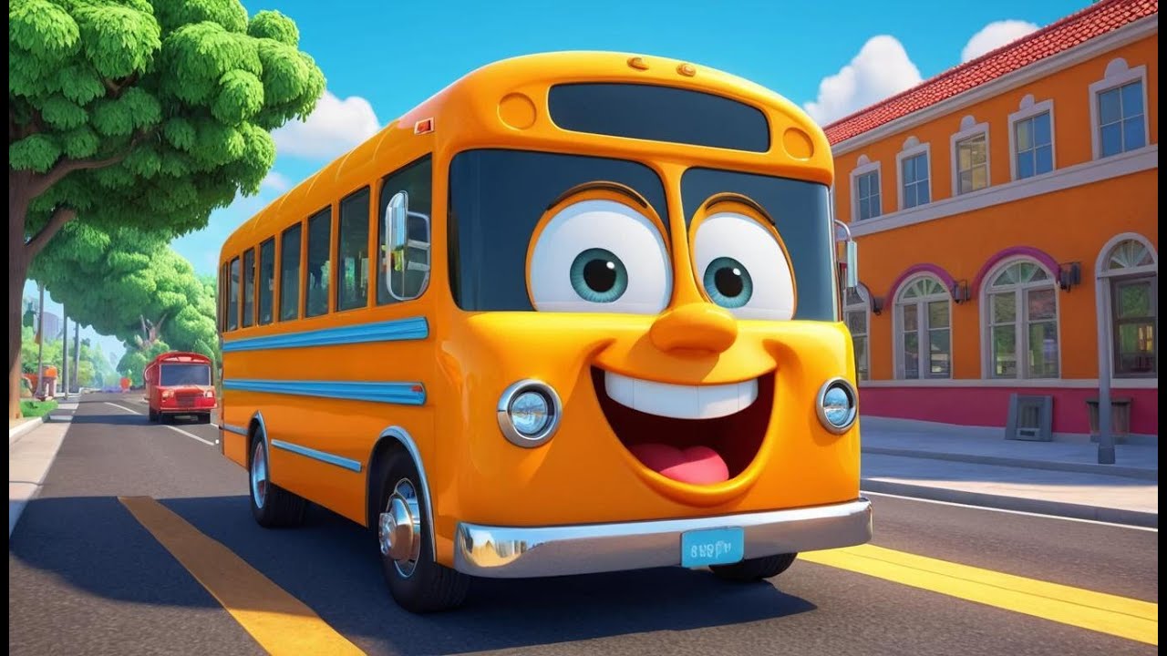 The Wheels on the Bus | Fun Transportation Song for Kids | Nursery ...