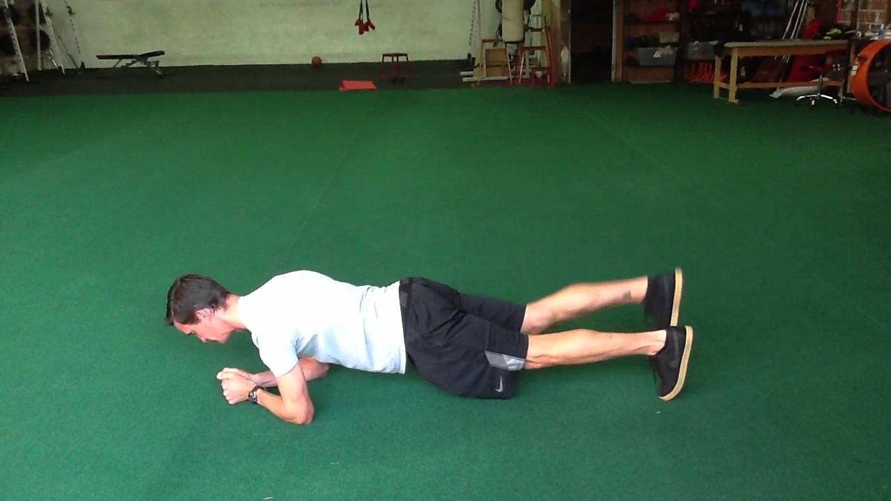 Chest plank (elbows w/ lift) - YouTube