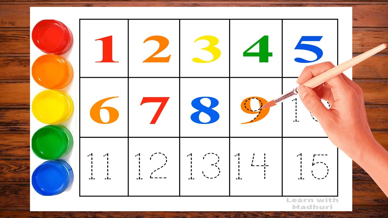 123 Numbers, 1234 Numbers, Names 1 to10, Numbers 123, Learning for kids ...