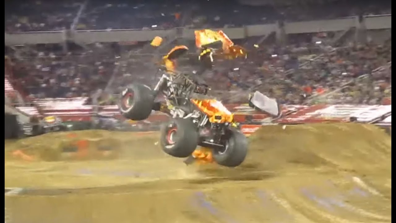 Monster Jam World Finals XX 20 2019 - Max D Fire Freestyle - YouTube