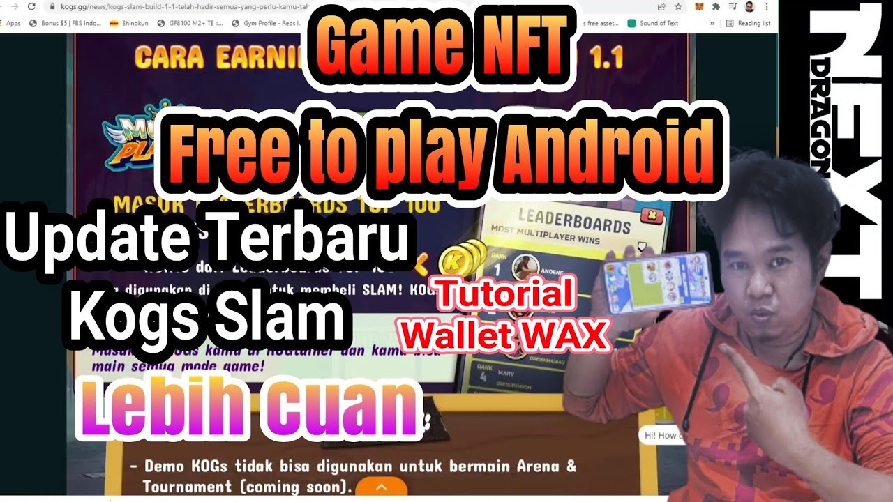 CARA MENGHASILKAN UANG DARI INTERNET NFT GRATIS Kogs Slam Update ...