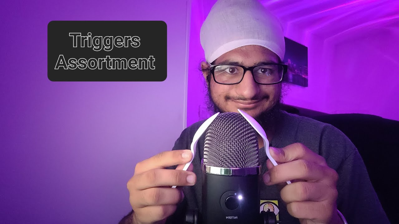 ASMR random triggers assortment (With mouth sounds) - YouTube