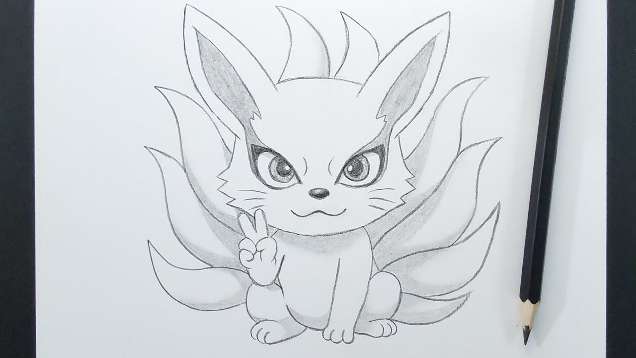 How To Draw Kurama Chibi Step By Step || Easy Anime Drawing - YouTube