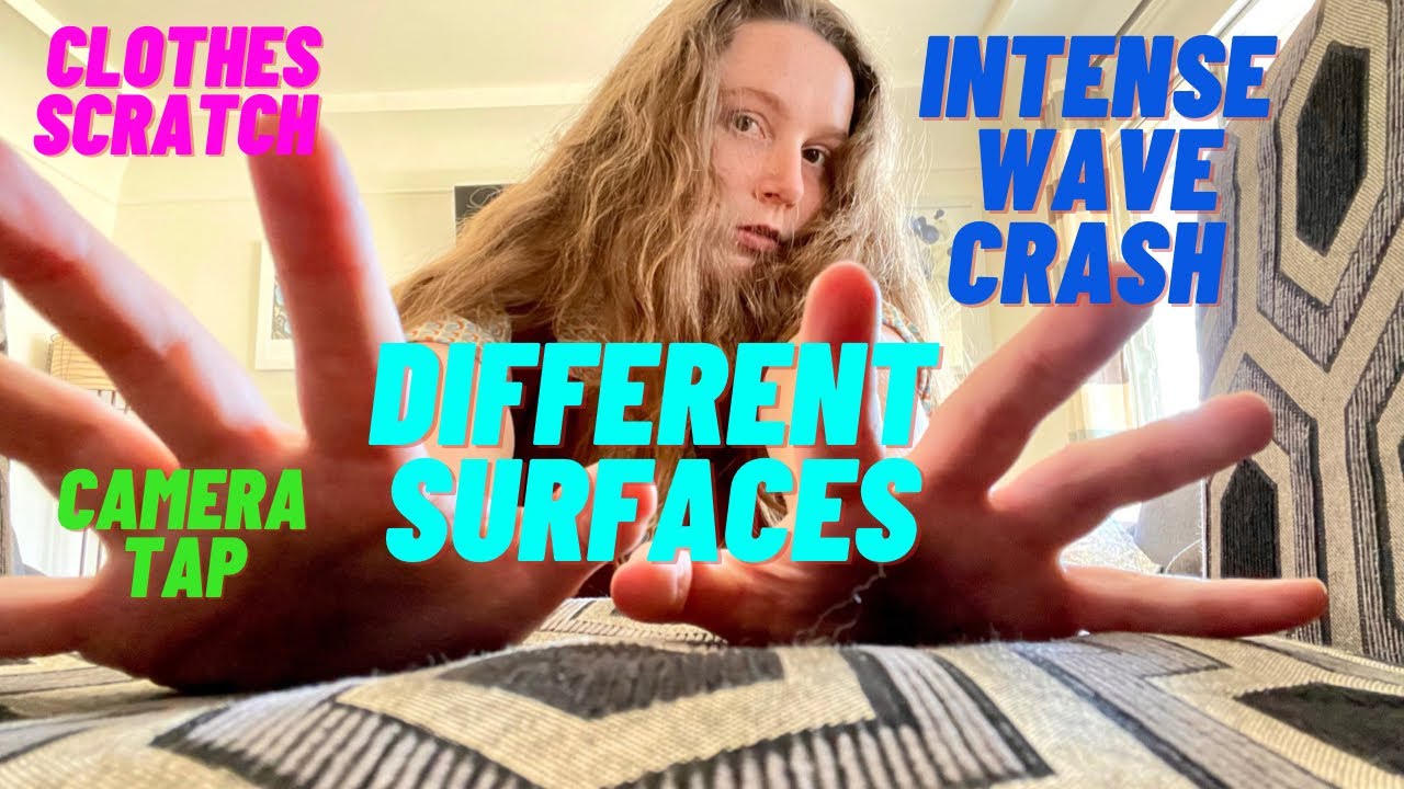 Actually Aggressive ASMR on Different Surfaces (Fabric Scratch, Wave ...