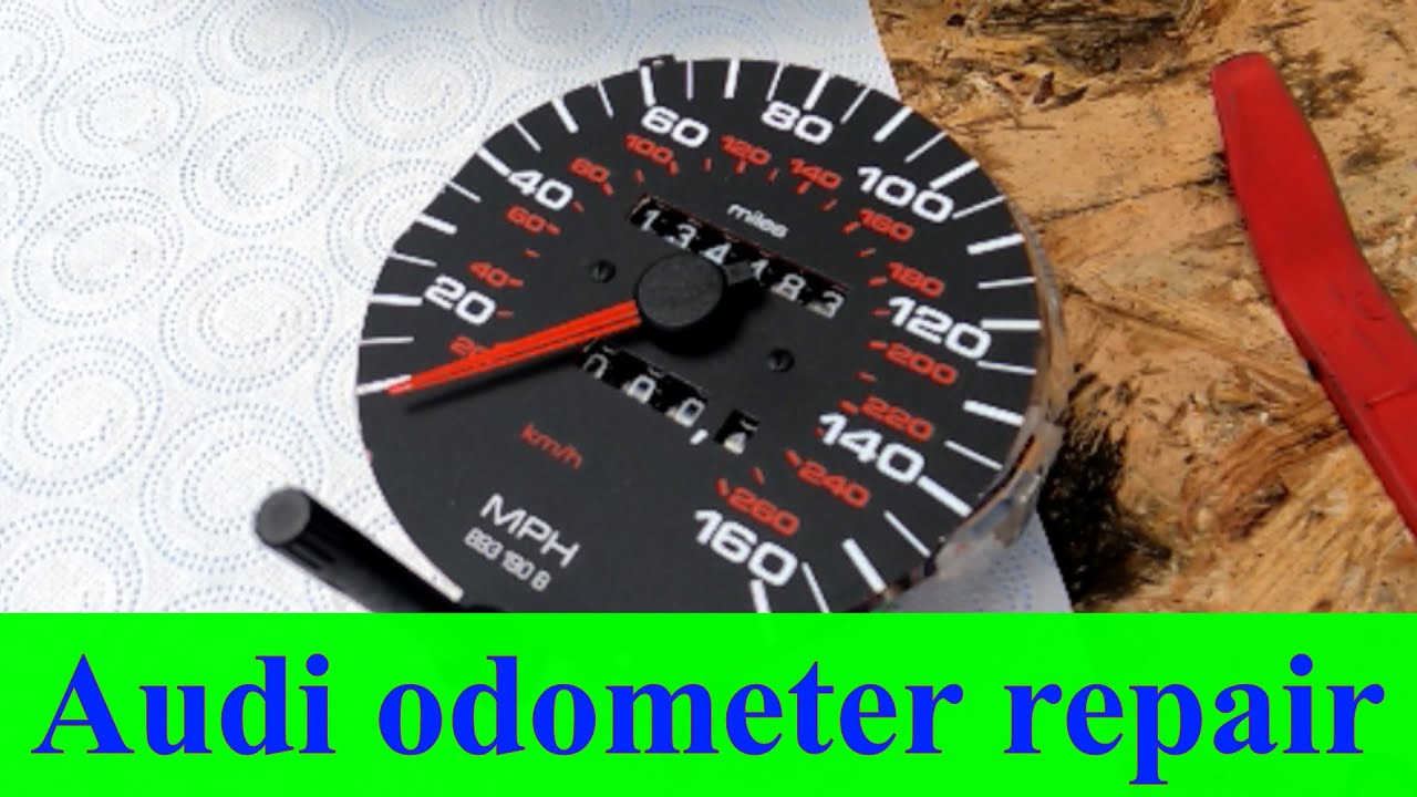 Audi odometer repair. 80, 90, 100, 200, V8 - YouTube