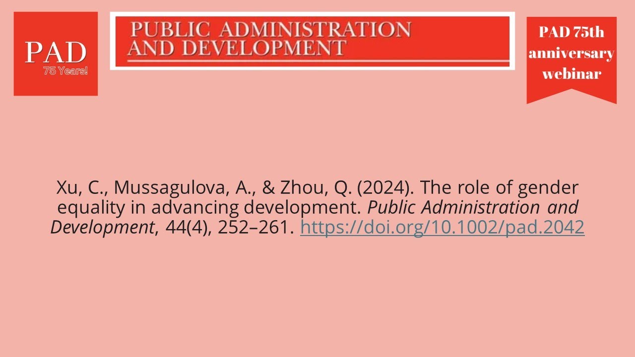 The role of gender equality in advancing development - YouTube