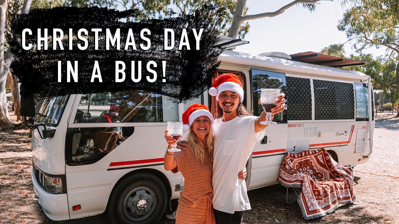 OFF-GRID CHRISTMAS in CONVERTED SCHOOL BUS | Summer Vanlife Australia ...