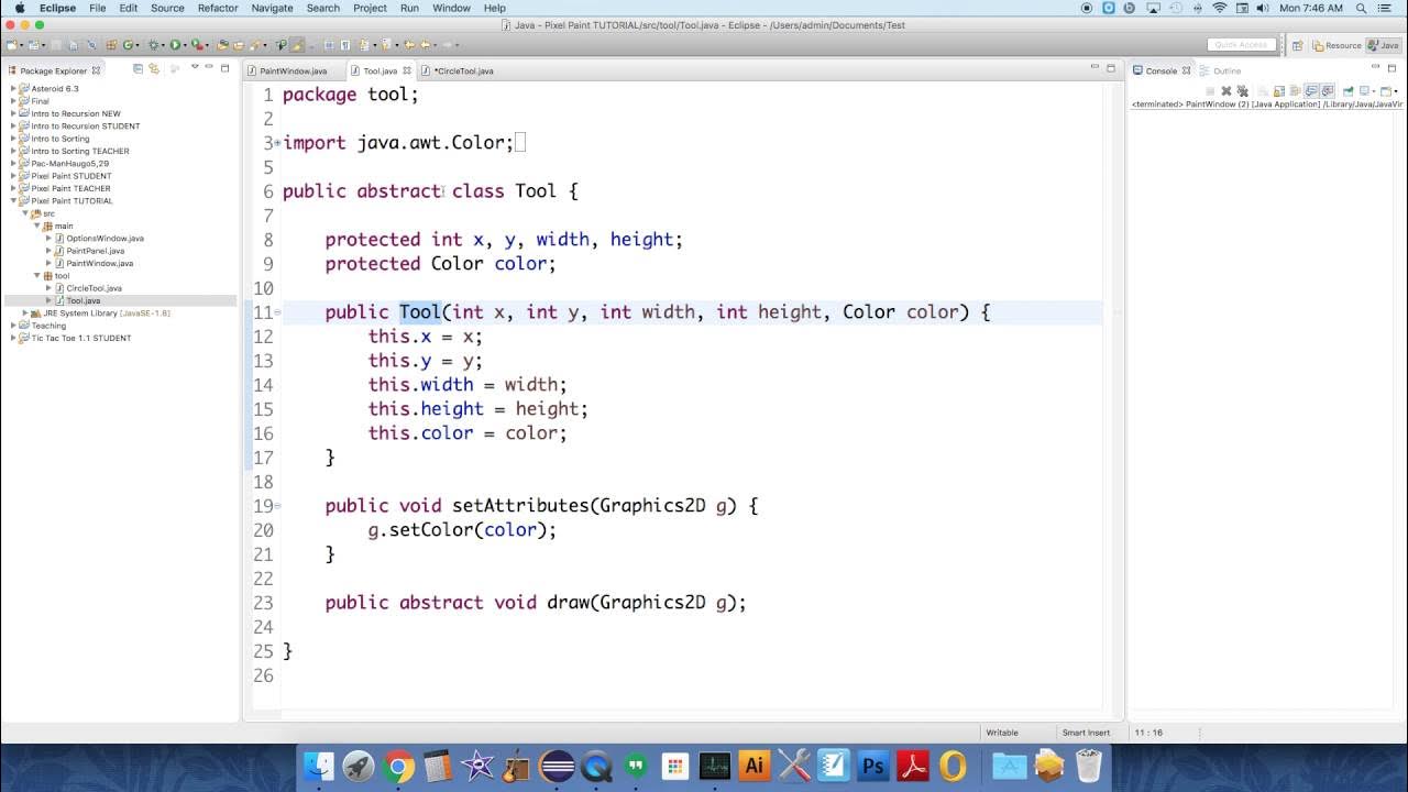 Java Pixel Paint 10 Circle Tool - YouTube