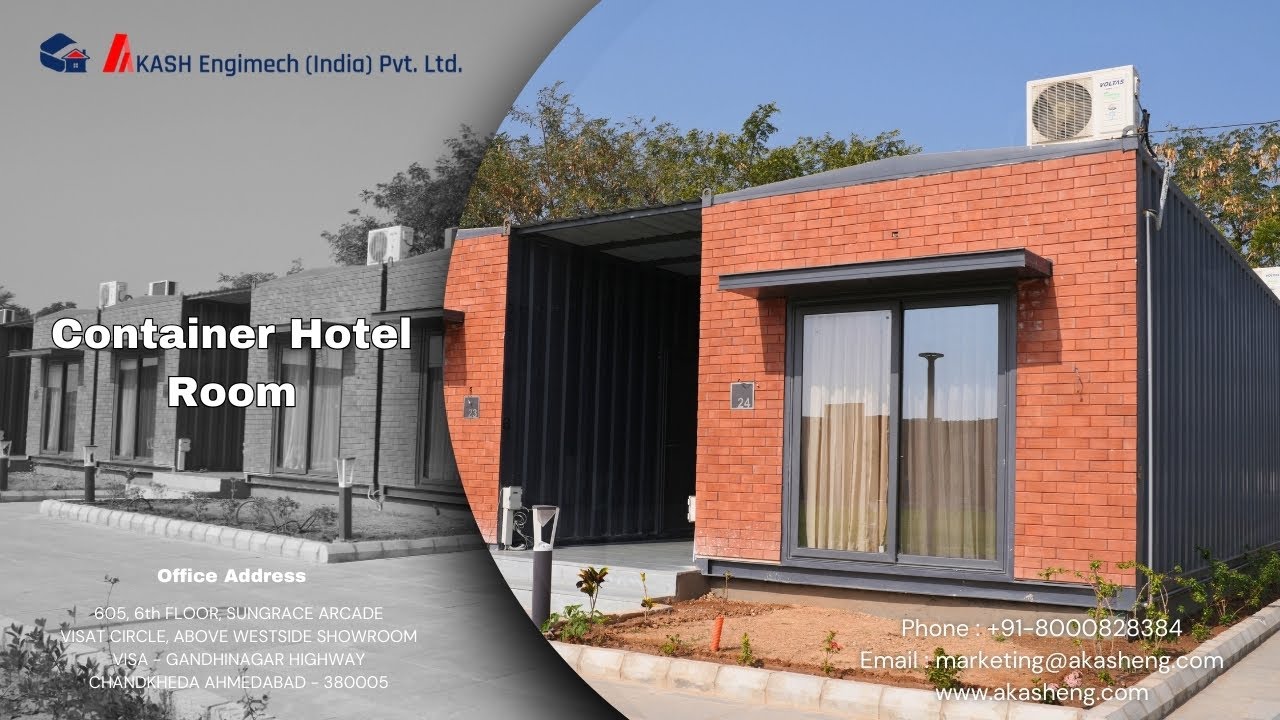 Luxurious Container Hotel Room | Manufactured by Akash Engimech India ...
