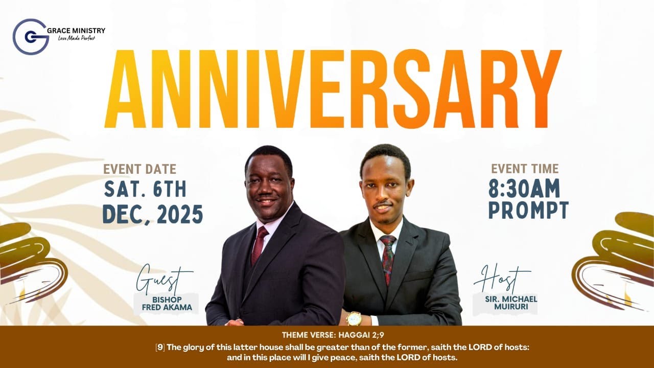 ANNIVERSARY || SIR MICHAEL MUIRURI & BISHOP FRED AKAMA || 06 DECEMBER ...