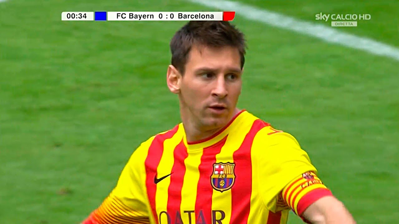 Lionel Messi vs Bayern Munich (Friendly) 2013-14 English Commentary HD ...