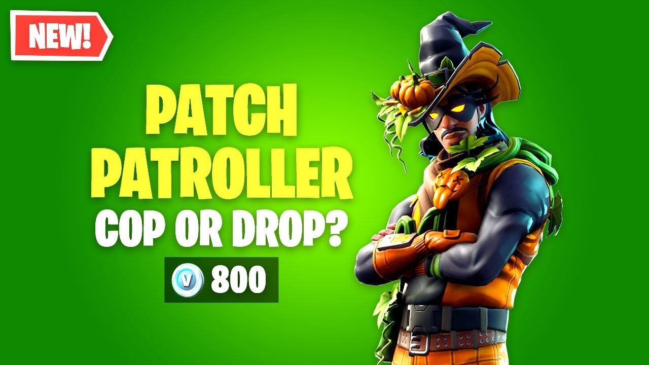 Fortnite PATCH PATROLLER Skin Worth it? Cop or Drop? - YouTube