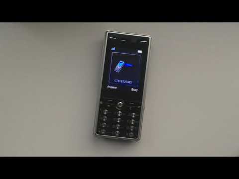 Sony Ericsson K810i Incoming Call - YouTube