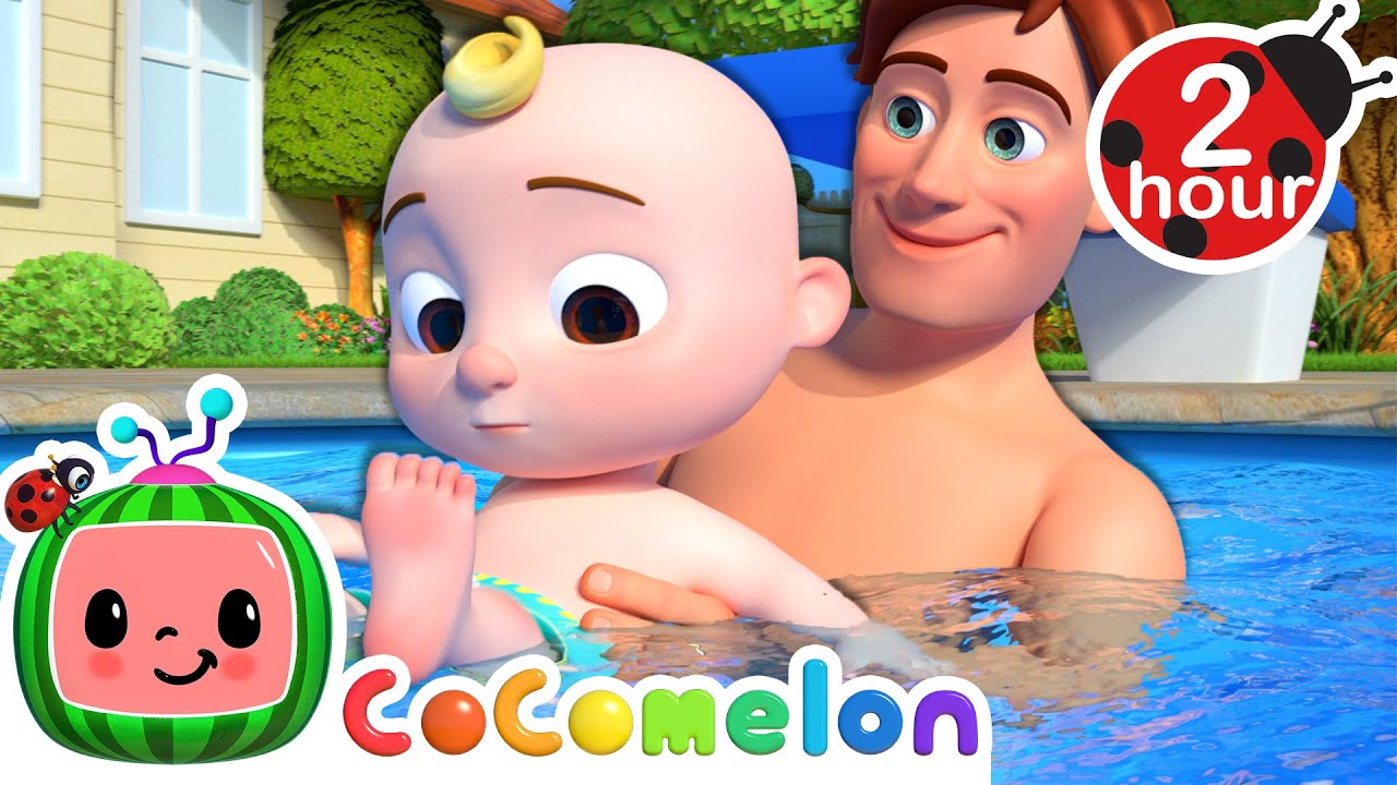 JJ Learns the Joy of Swimming | CoComelon Nursery Rhymes & Kids Songs ...
