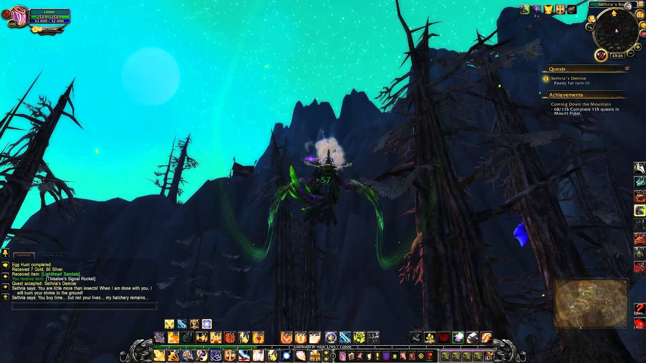 Sethria's Demise Quest Playthrough - Mount Hyjal - YouTube