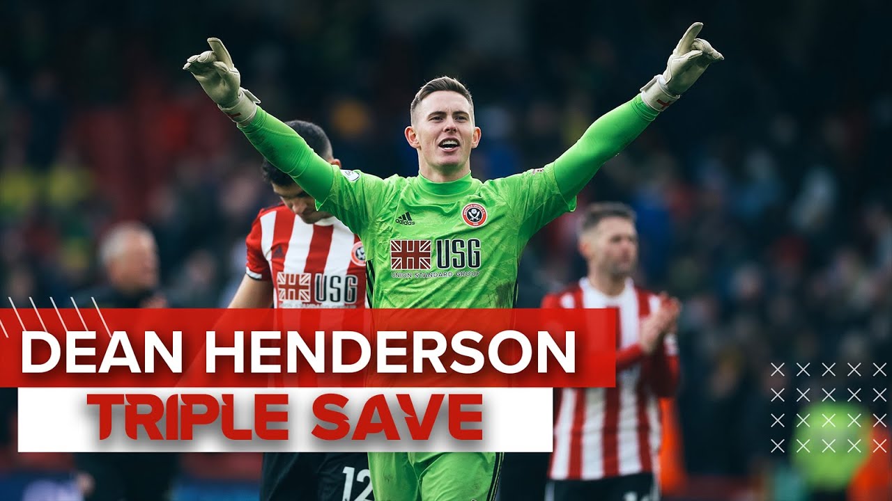 AMAZING DEAN HENDERSON TRIPLE SAVE | Sheffield United Vs Norwich ...