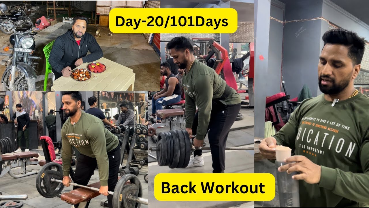 Back workout // Natural Transformation // Day-20 / 101 Days - YouTube