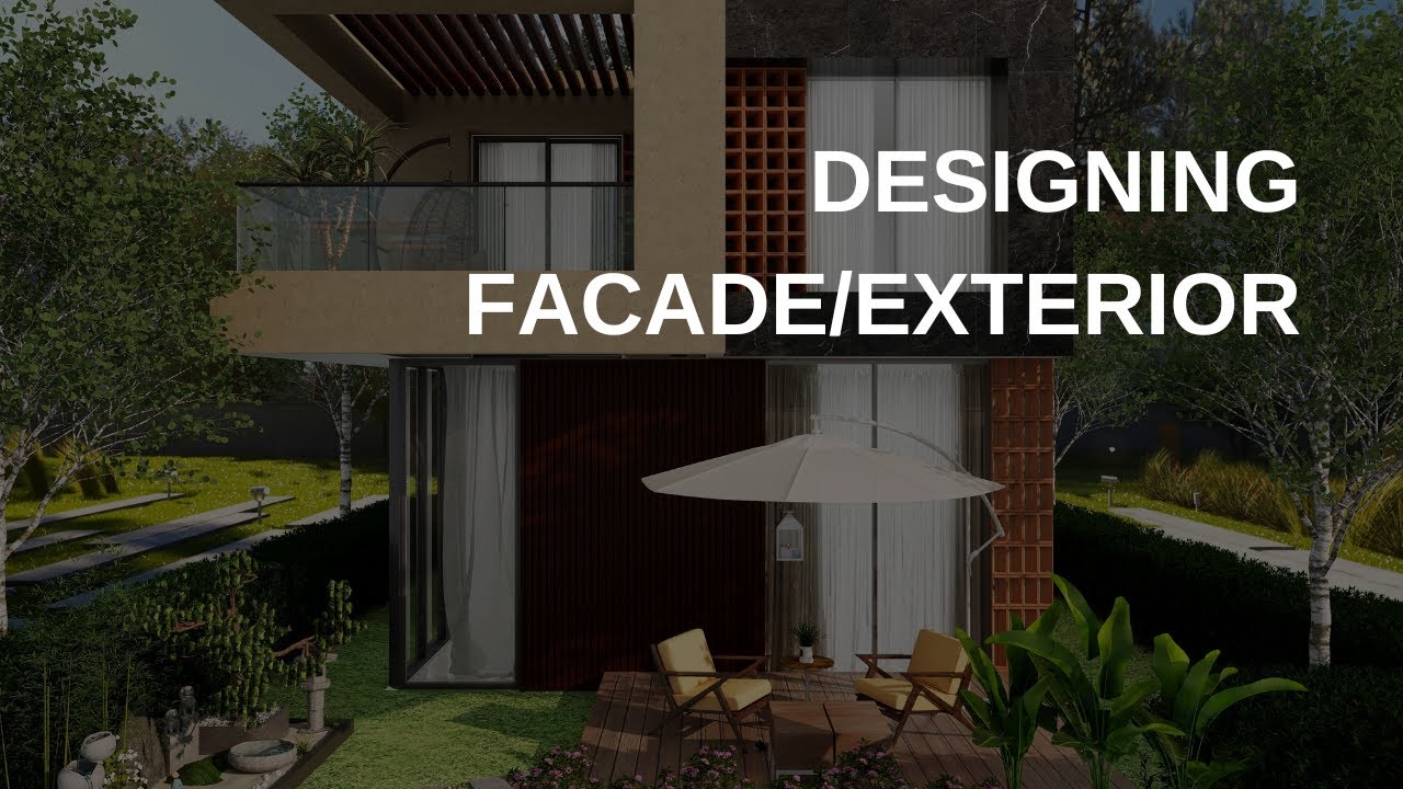How to Design Facade or Exterior in Coohom - YouTube