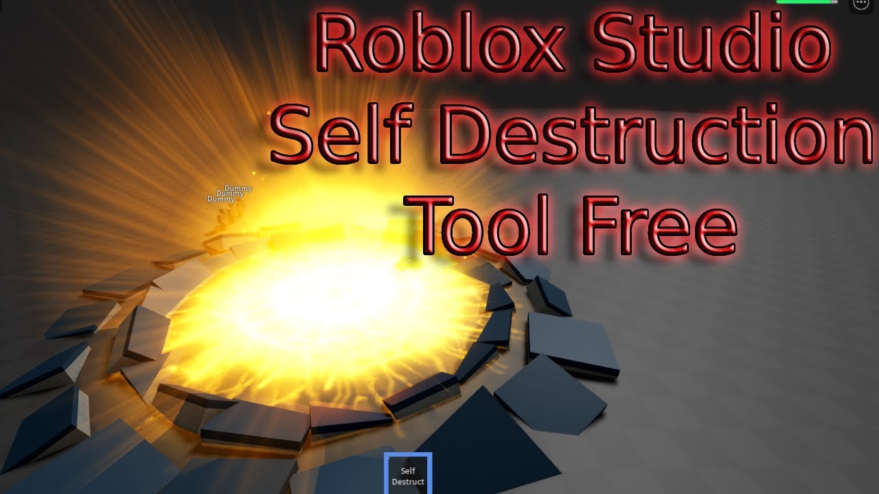 Roblox Studio / Self Destruction Tool [Uncopylocked / Open Sourced ...