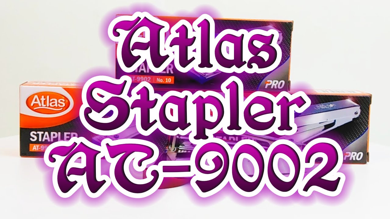 ATLAS STAPLER AT-9002 || FOR 24/6 PINS || MAX STAPLER || STAPLER PAPER ...