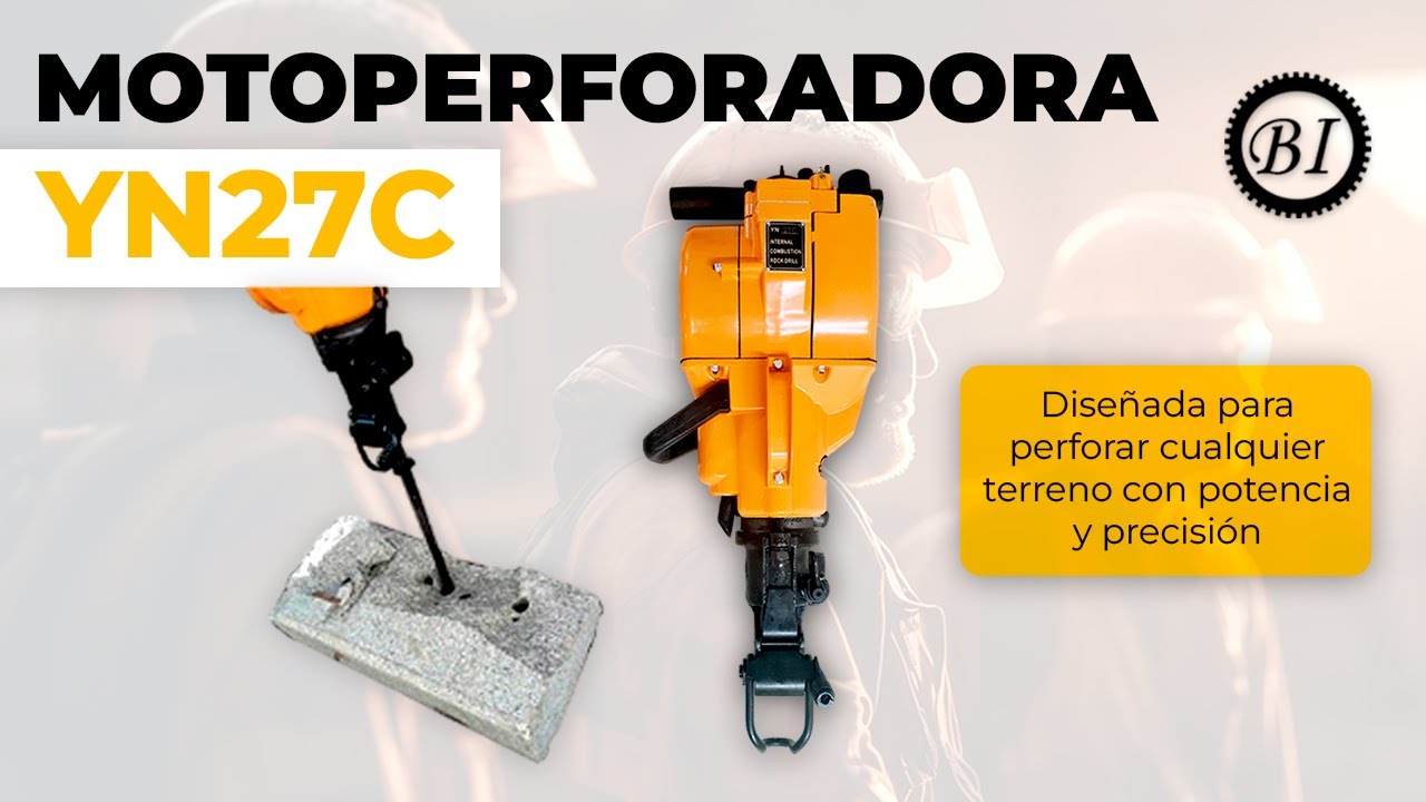 MOTOPERFORADORA YN27C - BAHAMONDE INGENIEROS - YouTube