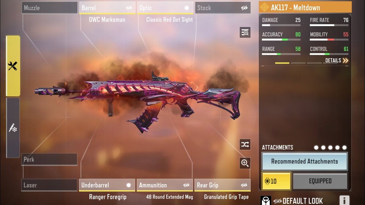 Master the Legendary AK117 - Meltdown in COD Mobile Battle Royale ...