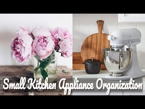 Small Kitchen Appliance organization (Kitchen Storage Ideas) Kitchen ...