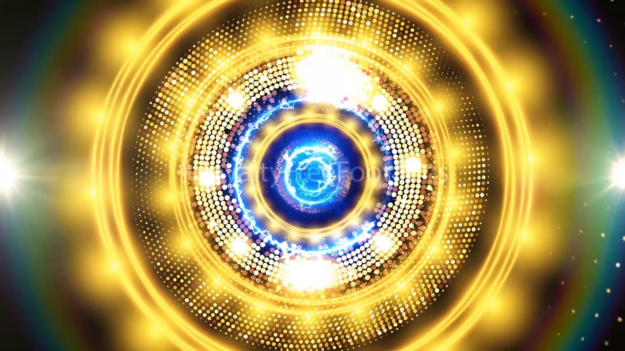 golden revolving light stage video background | stage background video ...