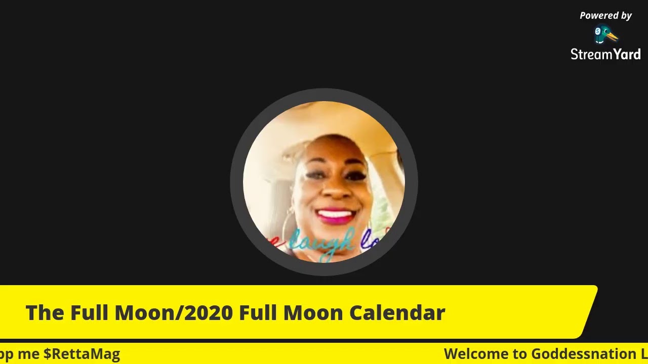 The Full Moon/2020 Full Moon Calendar - YouTube