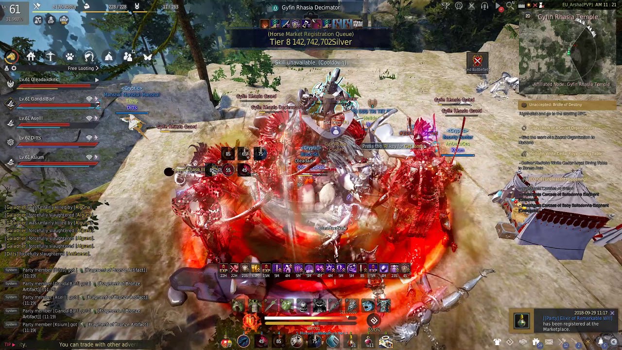 Bdo Gyfin rotation + pulls guide with a warrior. - YouTube