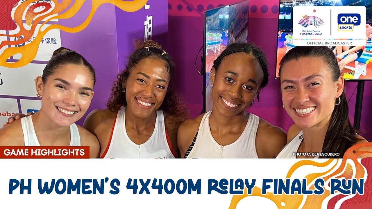 Philippine women's 4x400 meter relay finals highlights | 19th Asian ...