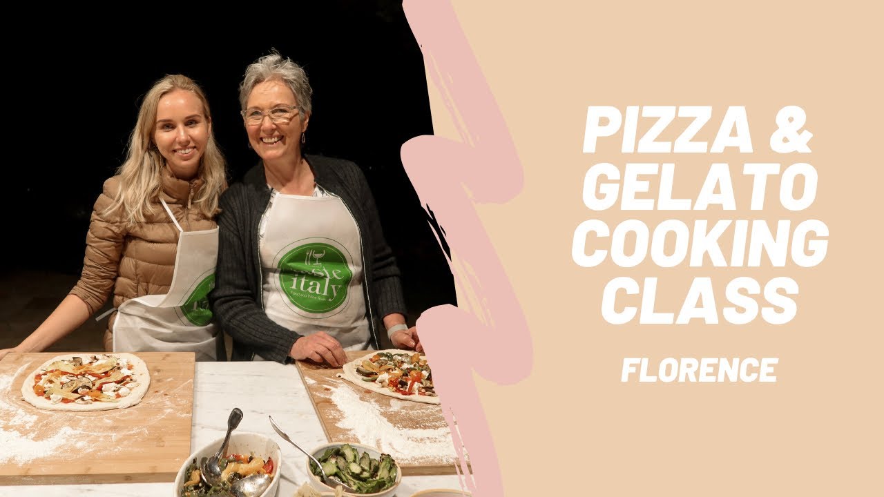 FRESH HOMEMADE PIZZA // Pizza and Gelato Cooking Class in Florence ...