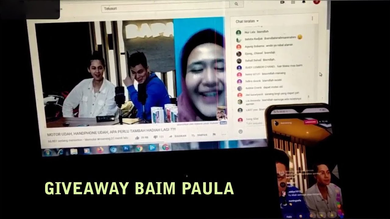 TETAP SEMANGAT IKUT GIVEAWAY BAIM PAULA | WALAUPUN BELUM PERNAH MENANG ...